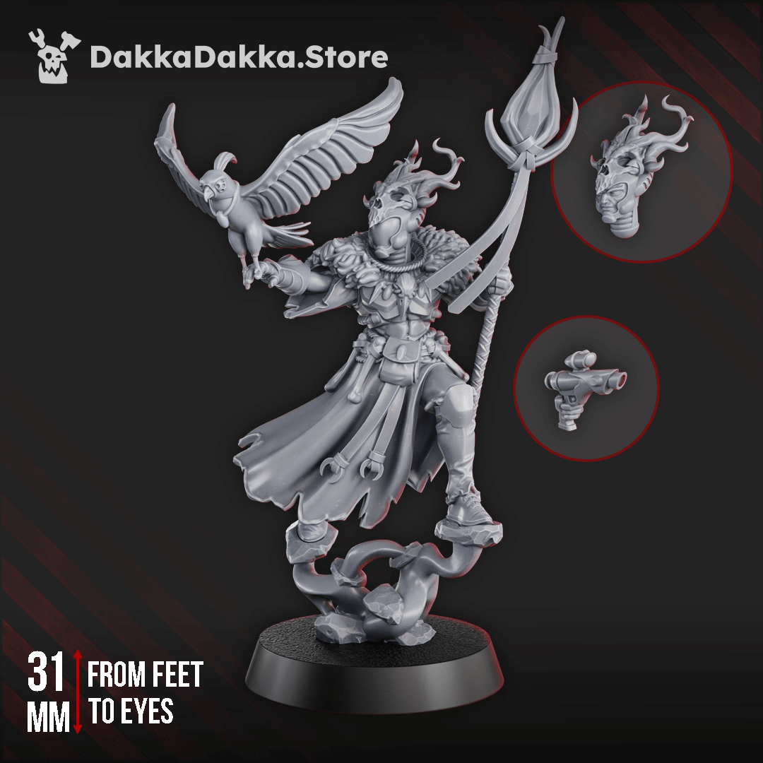 Gothic Sci-Fi Space Elf Warlock – Artifex Fabricatum