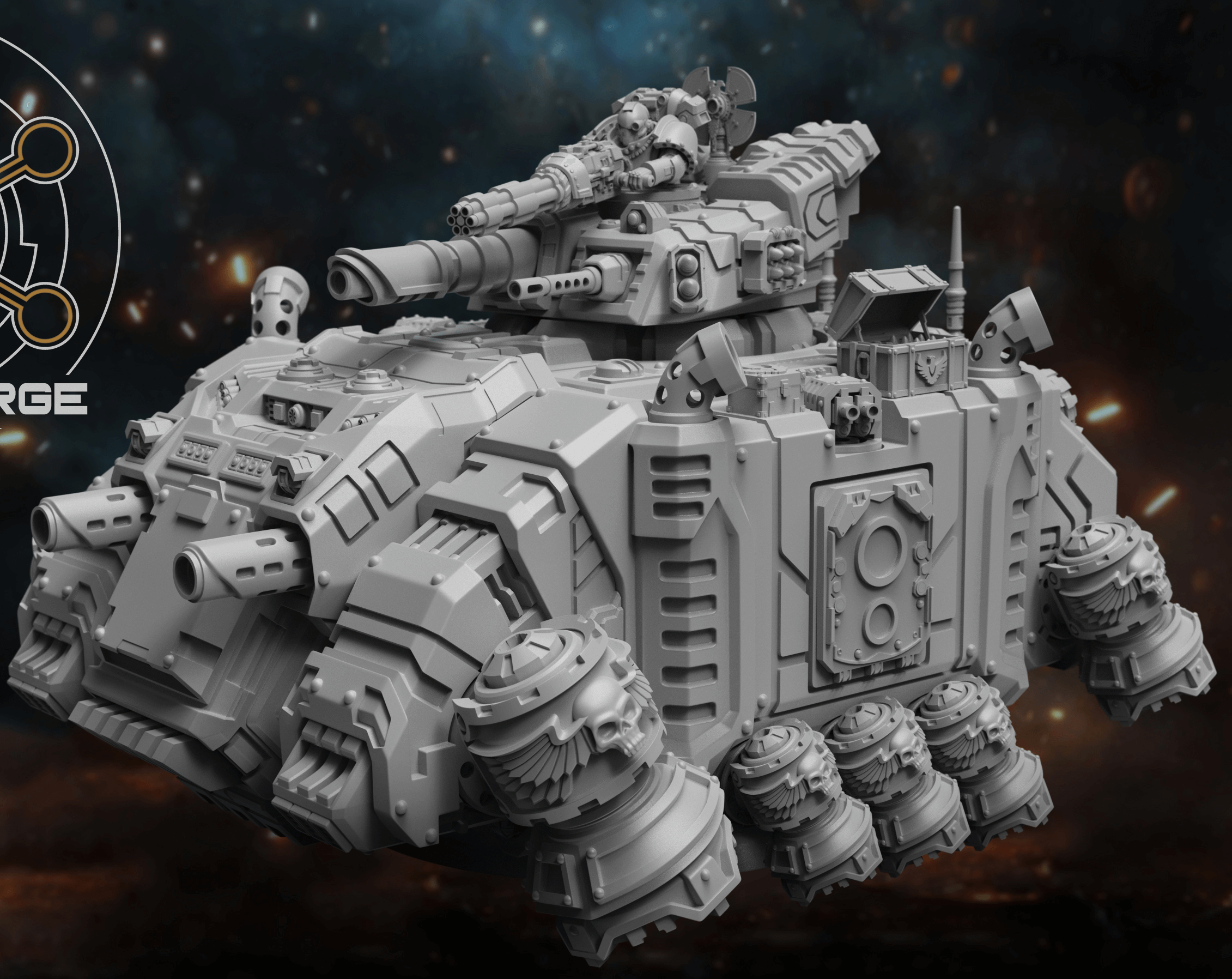 Sci-Fi Grav Tank – Deinotherium APC – Artifex Fabricatum